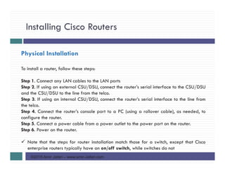 CCNA R&S-19-Operating Cisco Routers | PDF