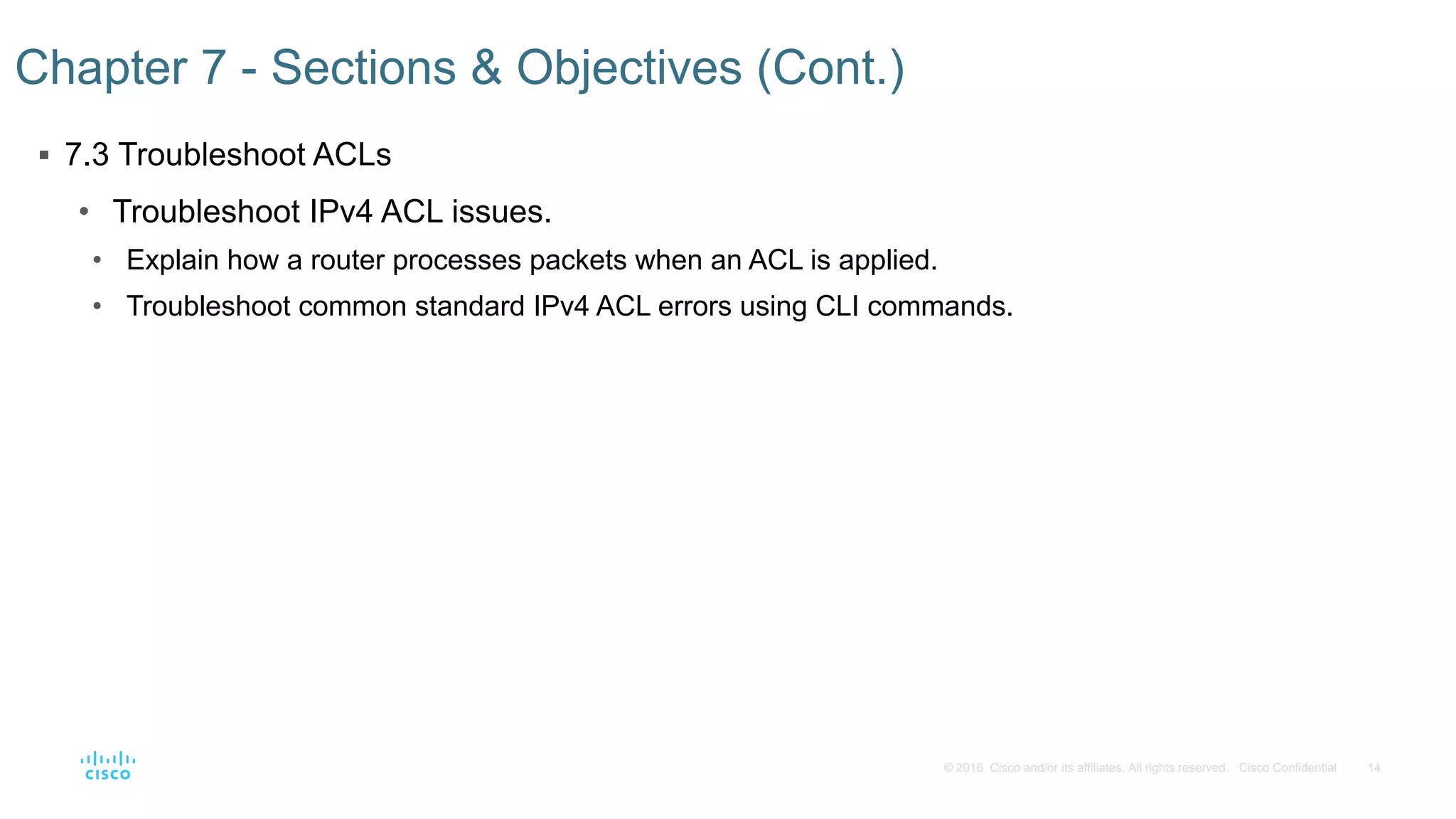 Ccna rse chp7 Access Control List (ACL) | PDF