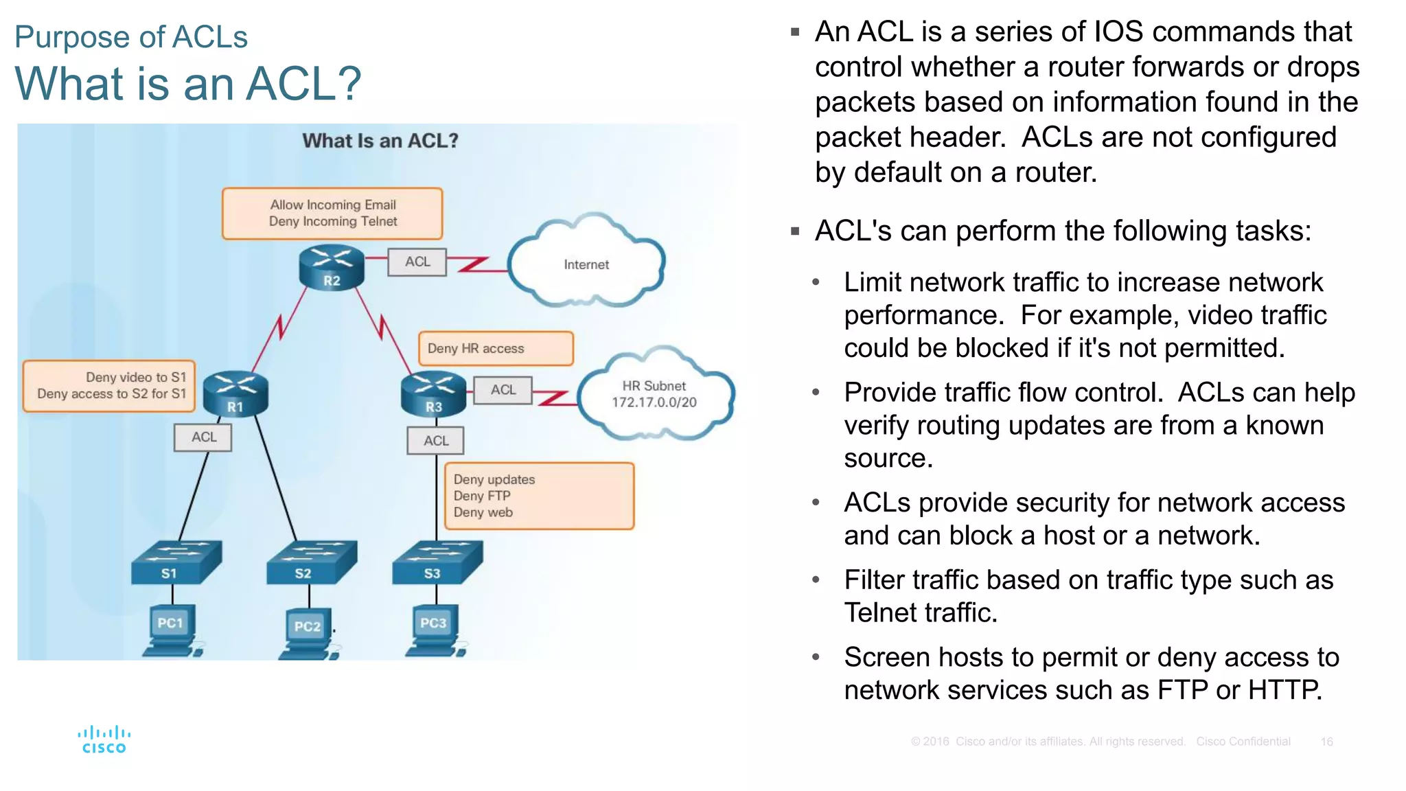 Ccna rse chp7 Access Control List (ACL) | PDF