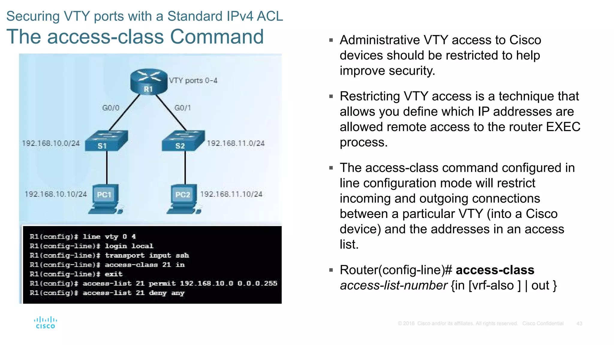 Ccna rse chp7 Access Control List (ACL) | PDF | Information and Network Security | Computing