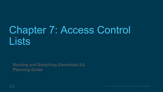 Ccna rse chp7 Access Control List (ACL) | PDF | Information and Network Security | Computing
