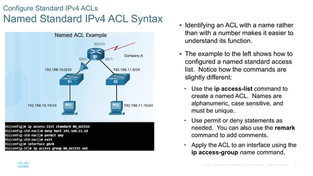 Ccna rse chp7 Access Control List (ACL) | PDF | Information and Network Security | Computing