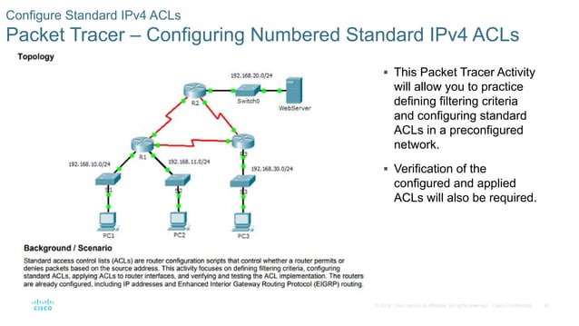 Ccna rse chp7 Access Control List (ACL) | PDF | Information and Network Security | Computing
