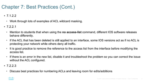 Ccna rse chp7 Access Control List (ACL) | PDF | Information and Network Security | Computing