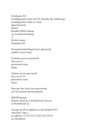 CCNA Scaling NetworksSA Exam CCNA Scaling NetworksSkills .docx ...