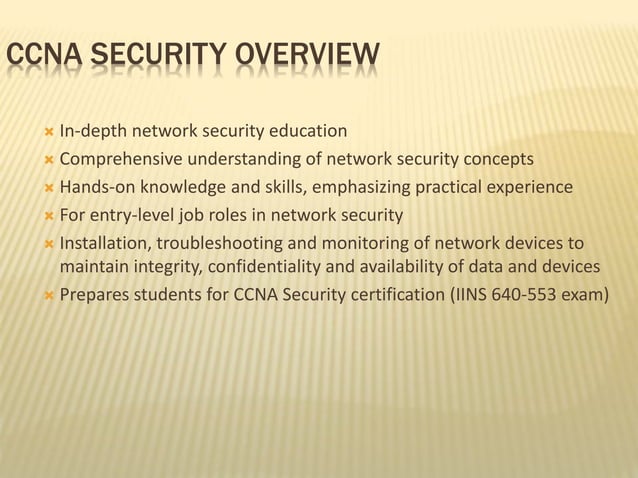 Ccna security | PPTX