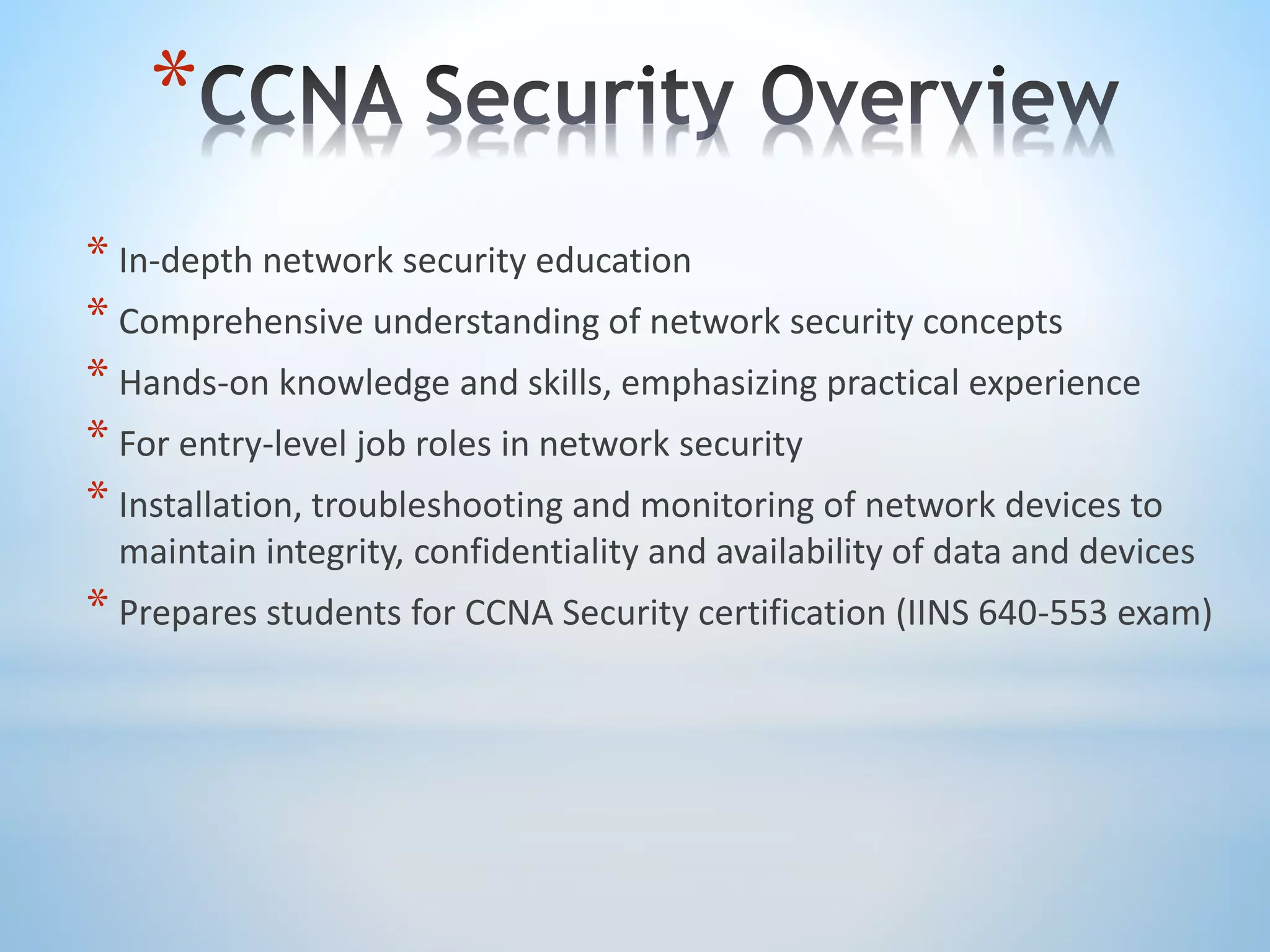 Ccna security | PPTX