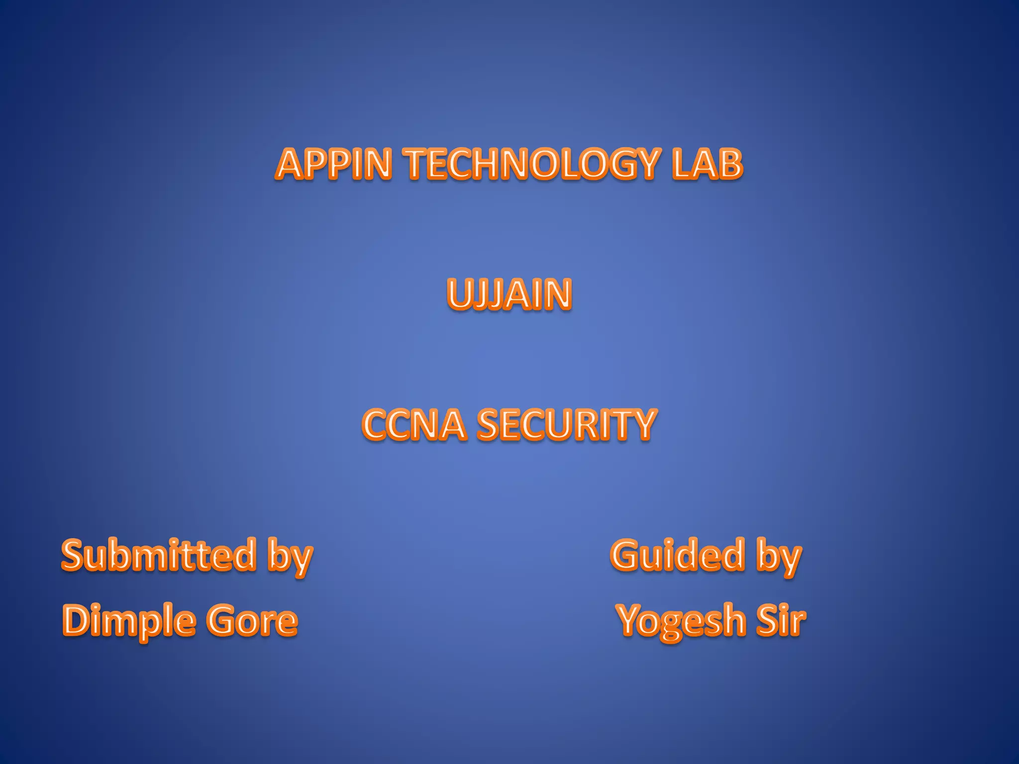 Ccna security | PPT