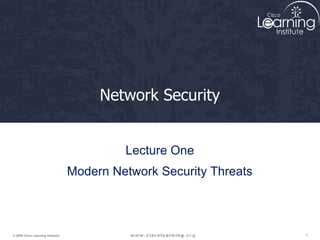 CCNA_Security_01Mod-security-ciscopk.ppt | Information and Network Security | Computing