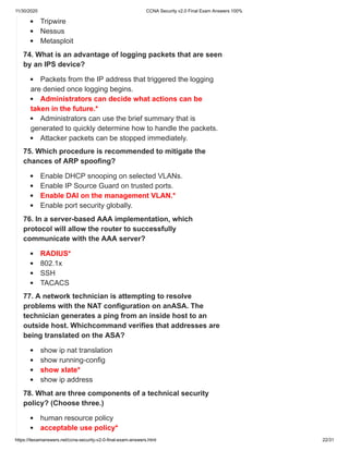 CCNA Security v2.0 Final Exam Answers 100%.pdf