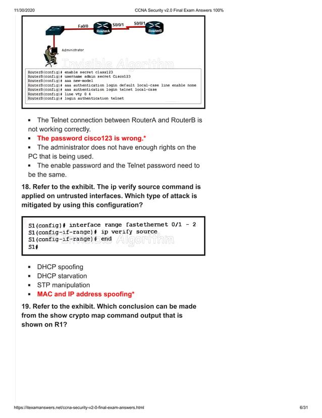 CCNA Security v2.0 Final Exam Answers 100%.pdf