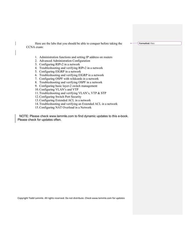 Ccna simulation exam practice guide | PDF