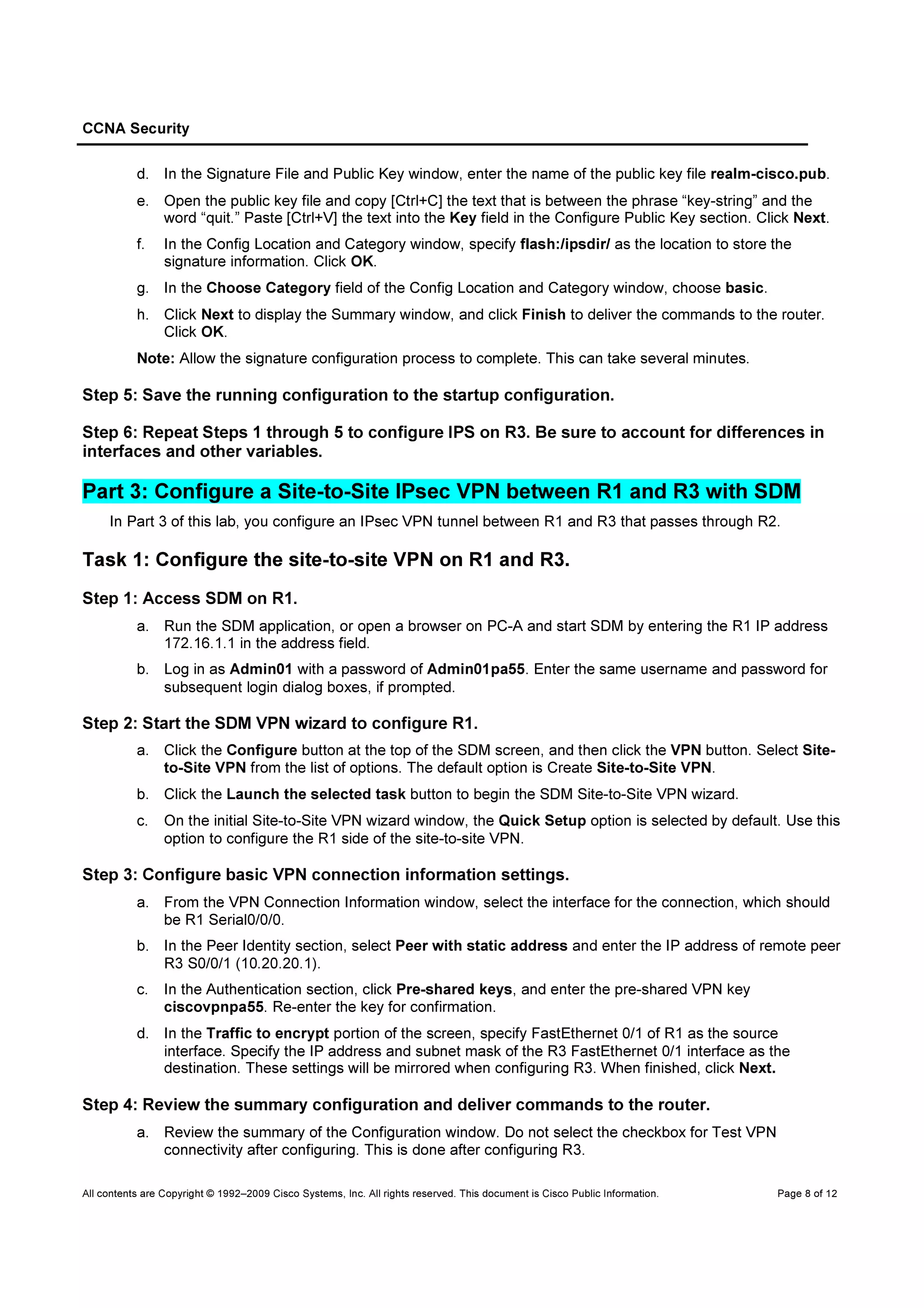 Ccnas sba simple | PDF