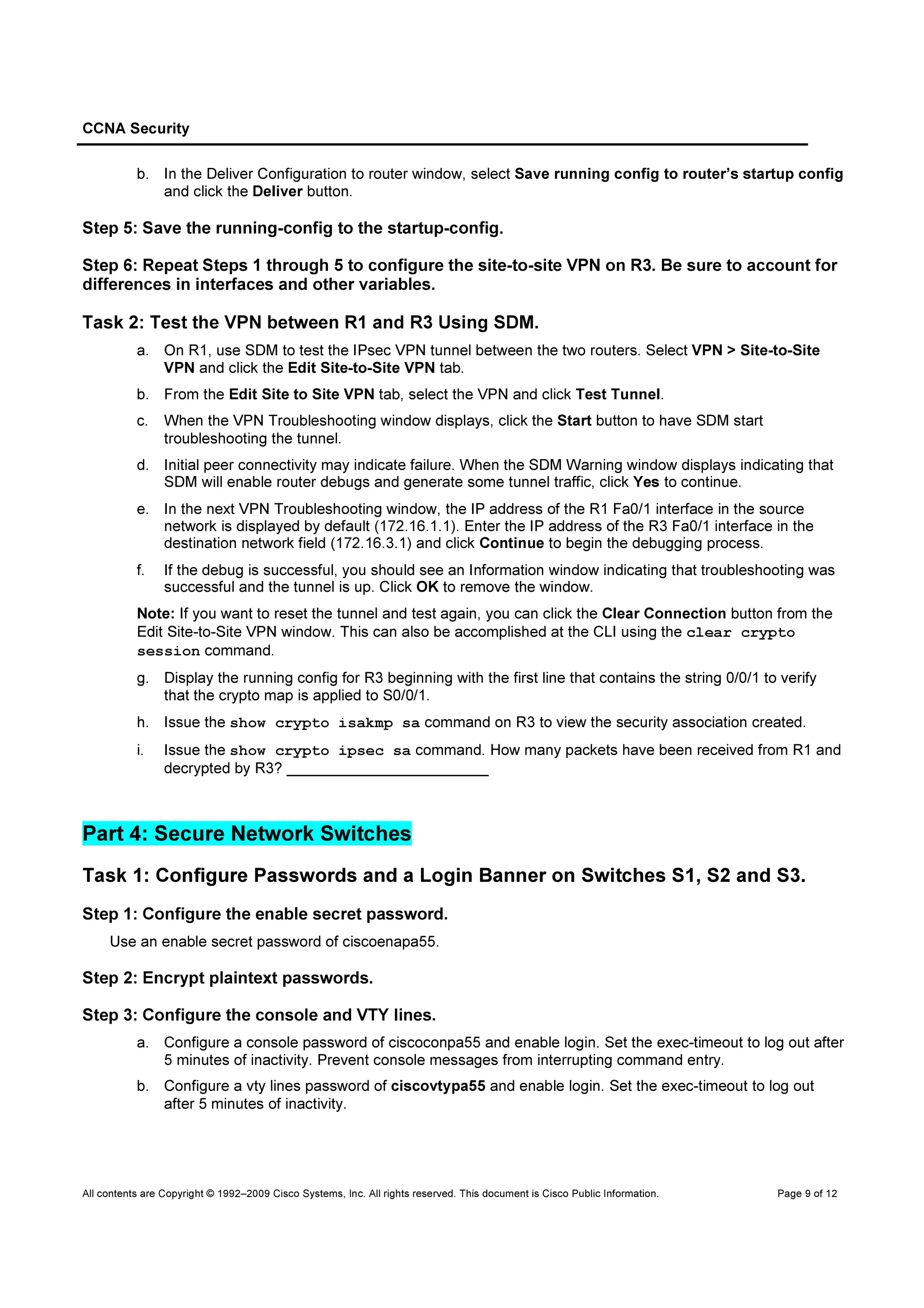 Ccnas sba simple | PDF