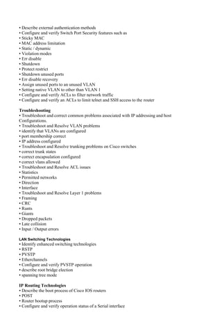 CCNA Syllabus pdf | PDF