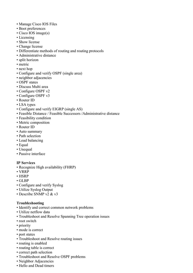 CCNA Syllabus pdf | PDF