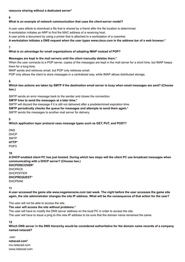 CCNA 1 Chapter 10 v5.0 2014 | PDF