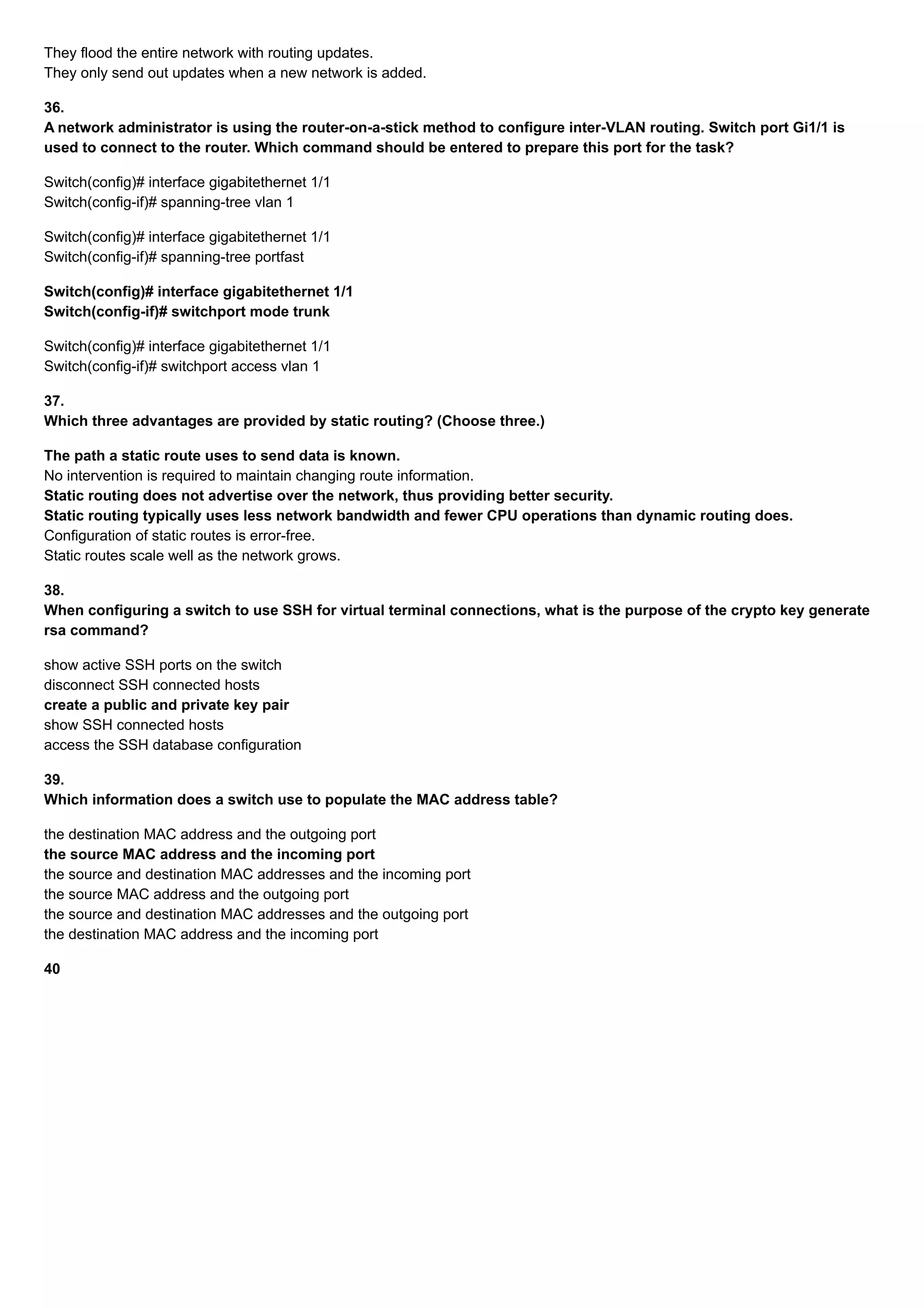 Ccnav5.org ccna 2-v5_final_exam_2014 | PDF