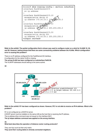Ccnav5.org ccna 2-v5_final_exam_2014 | PDF