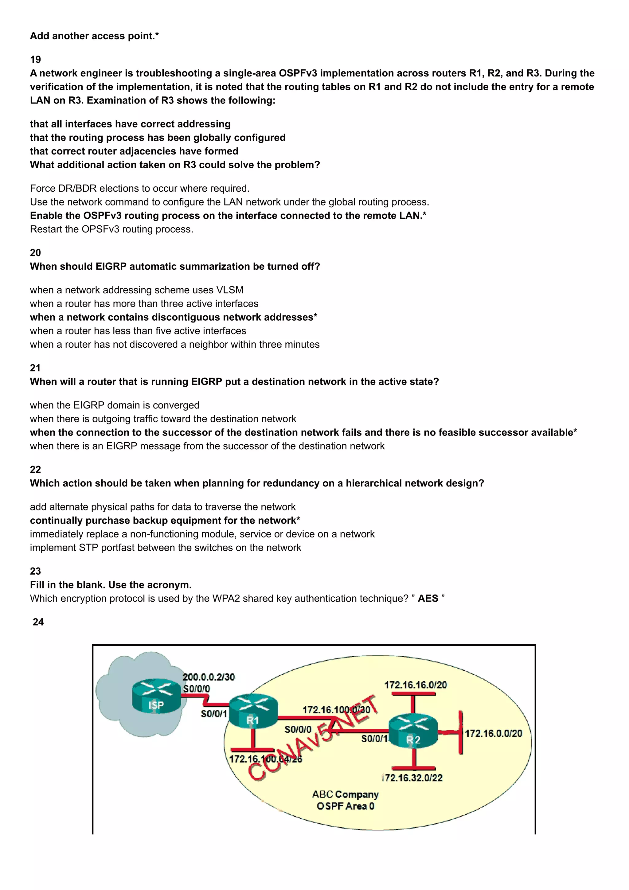 Ccnav5.org ccna 3-v50_final_exam_2014 | PDF