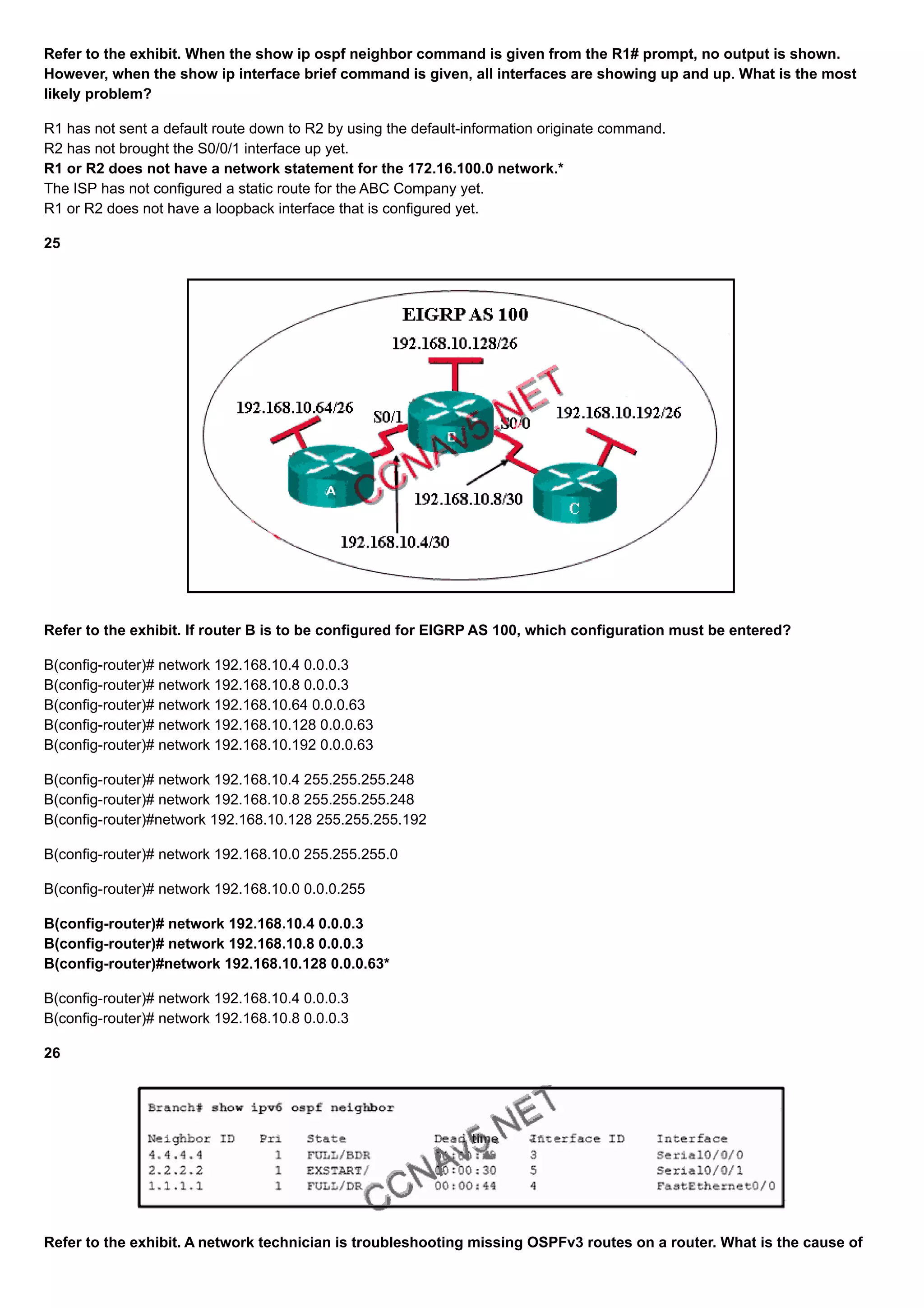 Ccnav5.org ccna 3-v50_final_exam_2014 | PDF