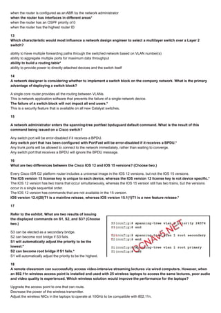 Ccnav5.org ccna 3-v50_final_exam_2014 | PDF