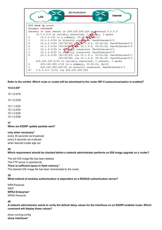 Ccnav5.org ccna 3-v50_final_exam_2014 | PDF