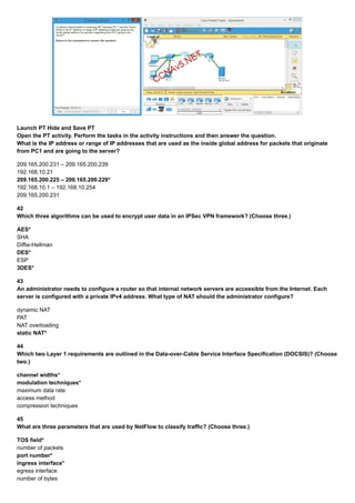 Ccnav5.org ccna 4-v50_practice_final_exam | PDF