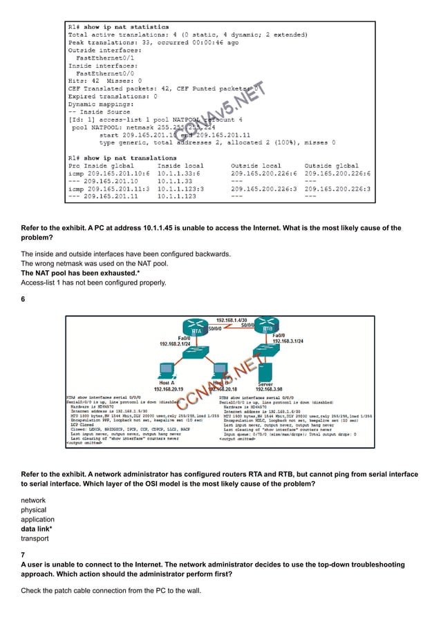 Ccnav5.org ccna 4-v50_practice_final_exam | PDF