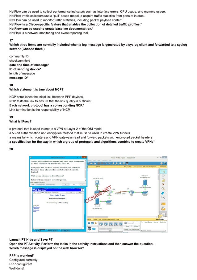 Ccnav5.org ccna 4-v50_practice_final_exam | PDF