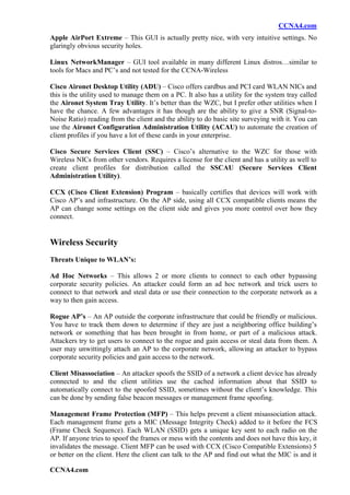 Ccna Wireless Study Guide | PDF