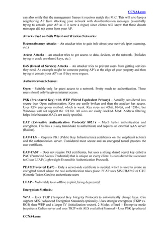 Ccna Wireless Study Guide | PDF