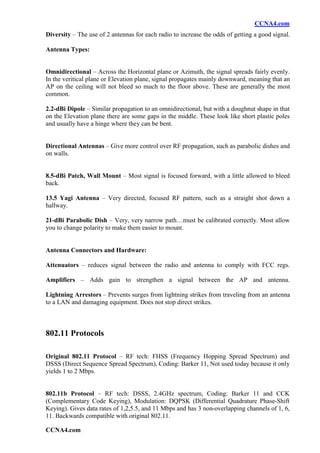 Ccna Wireless Study Guide | PDF