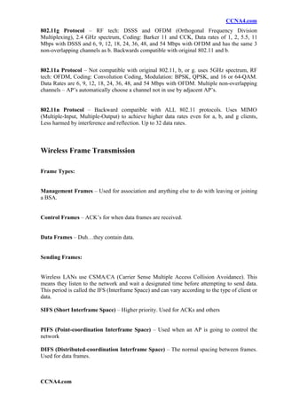 Ccna Wireless Study Guide | PDF