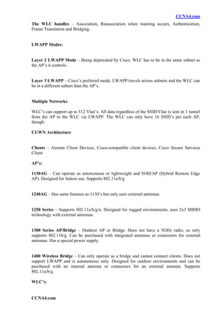 Ccna Wireless Study Guide | PDF
