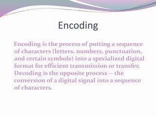 Encoding techniques | PPTX