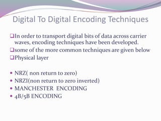 Encoding techniques | PPTX