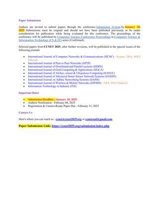 12th International Conference on Computer Networks & Communications ...