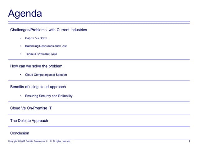 Cloud Computing Presentation | PDF