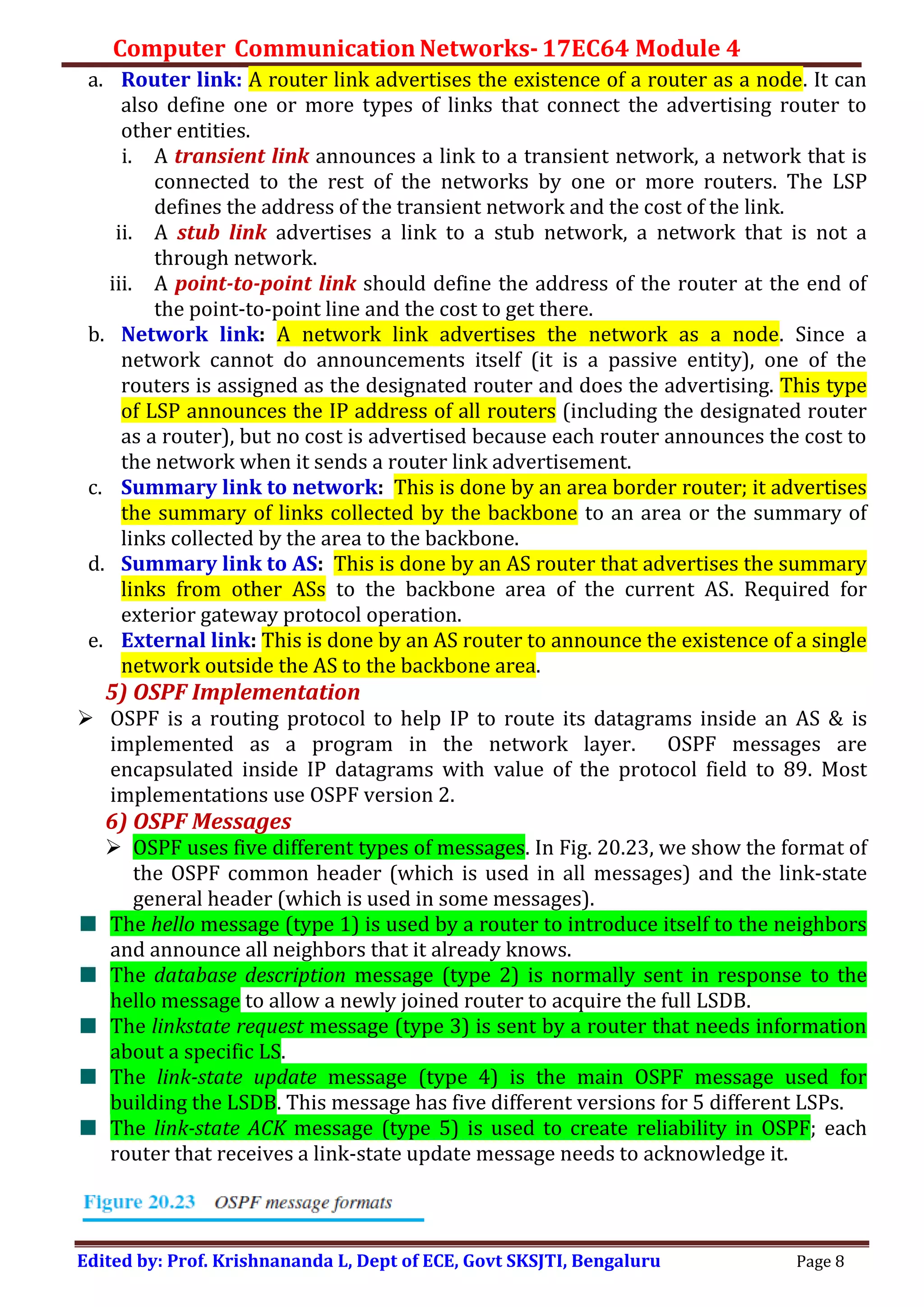 COMPUTER COMMUNICATION NETWORKS-R-Routing protocols 2 | PDF