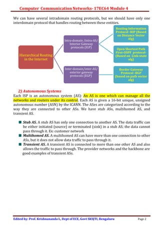 COMPUTER COMMUNICATION NETWORKS-R-Routing protocols 2 | PDF