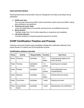 CCNP Certification Guide for Network Engineers Step by Step | PDF