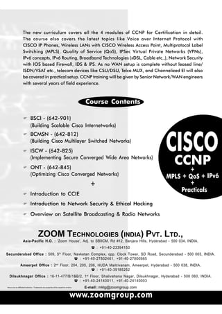 Ccnp course details | PDF | Computer Networking | Computing