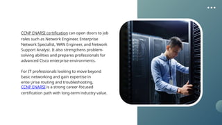 CCNP ENARSI Course for Layer 3 Routing, MPLS & WAN Optimization | PPTX