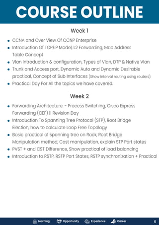 "📚 CCNP (ENCOR & ENARSI) Course Outline Unveiled! 🚀" | PDF