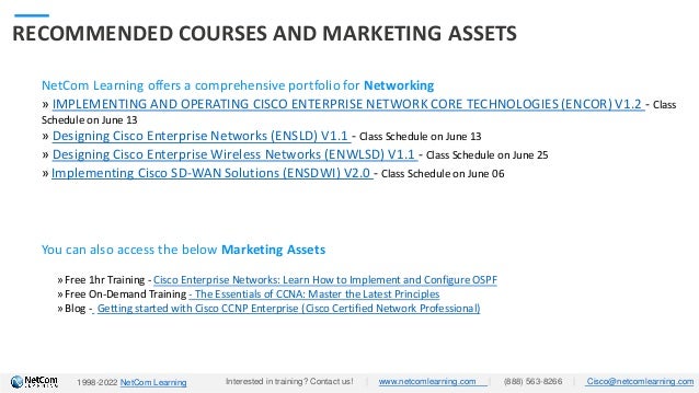 CCNP Enterprise Networks Move One Step Closer to Advanced Networking ...