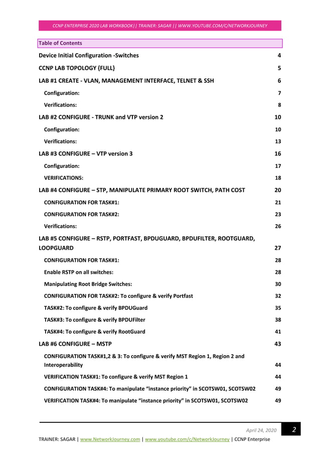 Ccnp enterprise workbook v1.0 ospf-updated | PDF