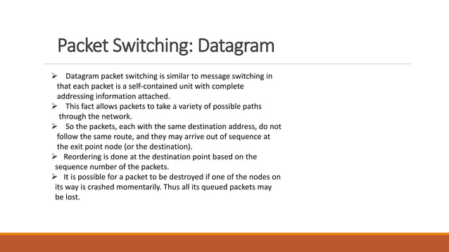 switching techniques | PPTX | Computer Networking | Computing