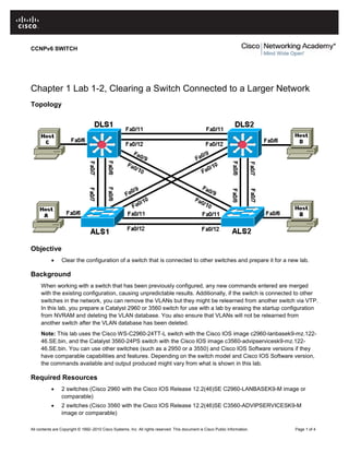 Clearing a Switch Connected to a Larger Network | PDF
