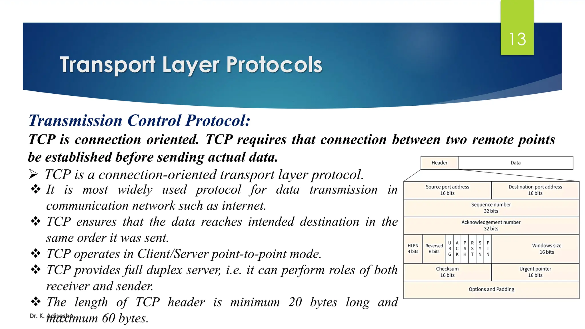 Ccn Unit 5 Transport And Application Layer By Adipdf Computer Networking Computing